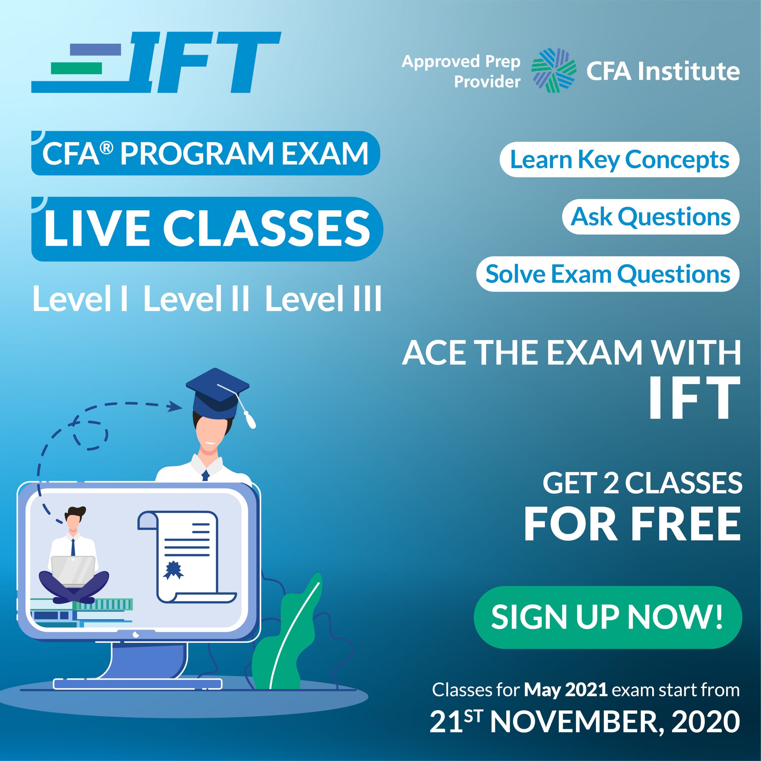 Live Interactive Classes for CFA® Program Exam Prep | IFT World